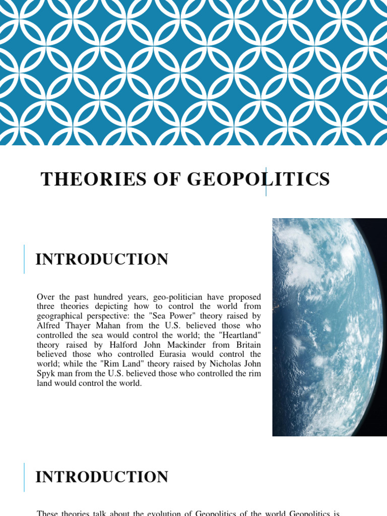INTR204 Theories of Geo Politics 147281 | PDF | Geopolitics | International Relations