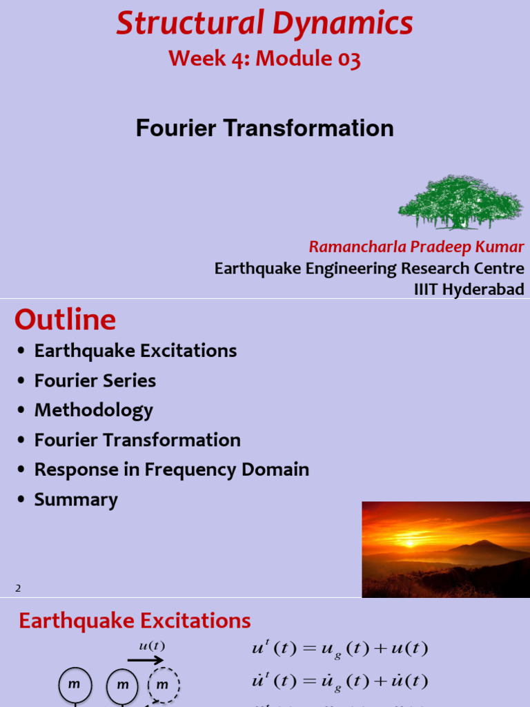 Week04Module03 FourierTransforms | PDF | Fourier Transform | Physics