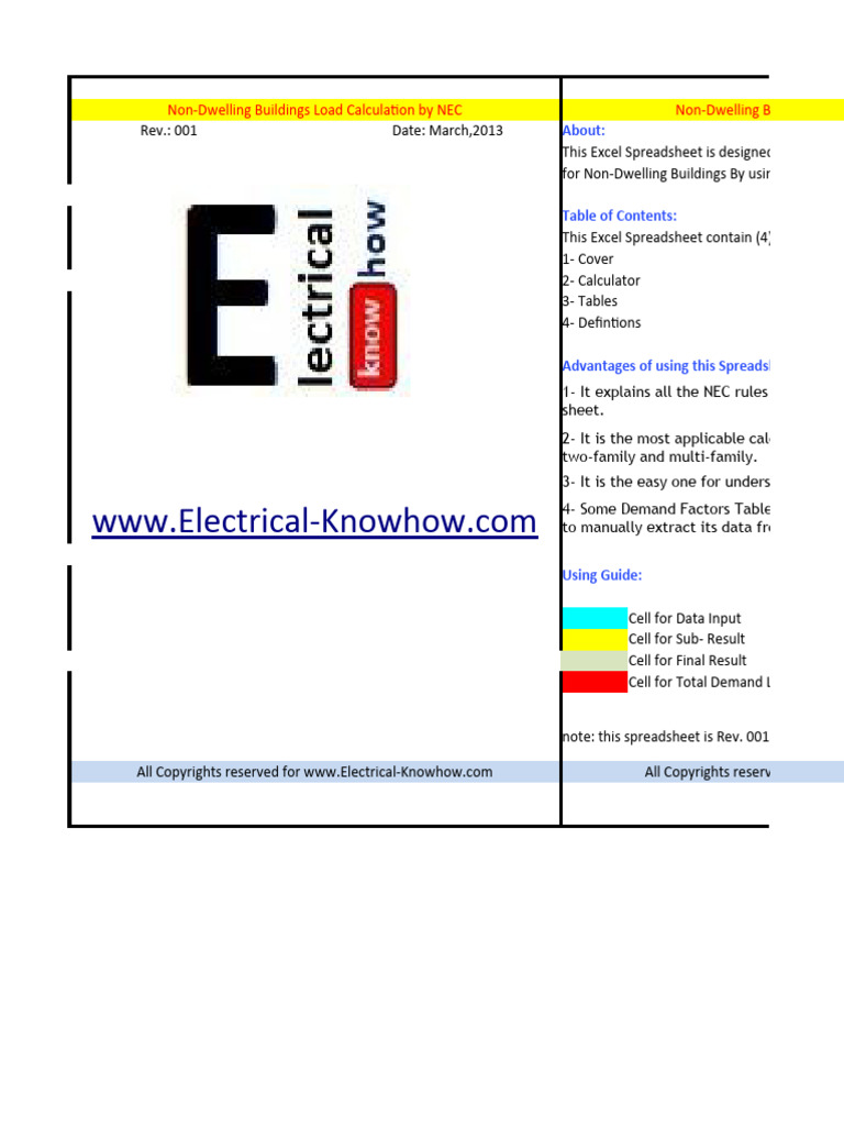 Load Calculation 104 E. 44th Street | PDF | Spreadsheet | Lighting