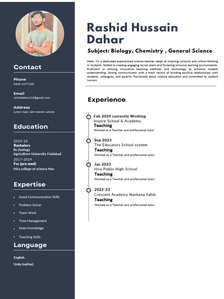Black White Minimalist CV Resume | PDF