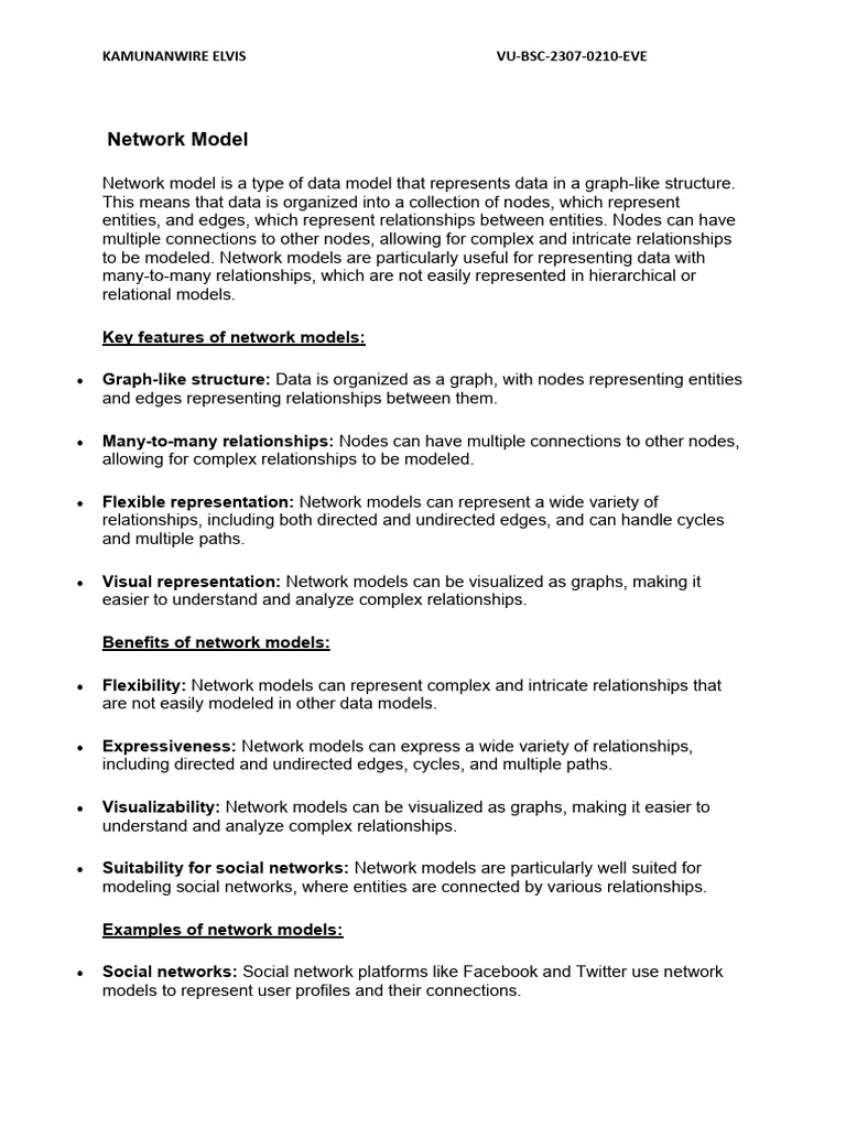 data models | PDF | Relational Database | Databases