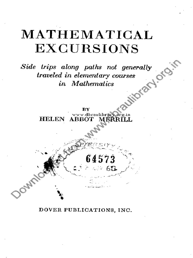 Mathematical Excursions | PDF