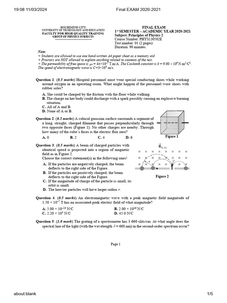 Final EXAM 2020-2021 | PDF