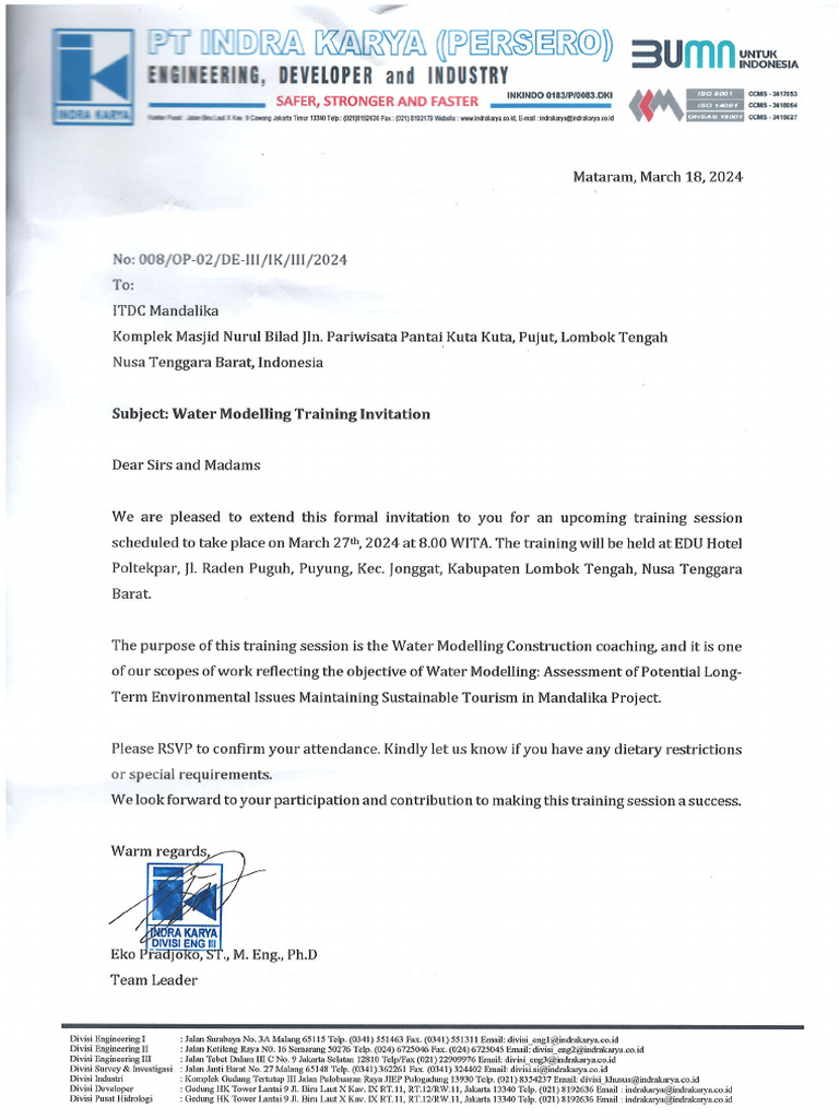 Invitation Training | PDF