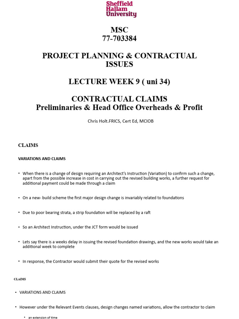 SEM 9.CLAIMS - Practice | PDF | Business