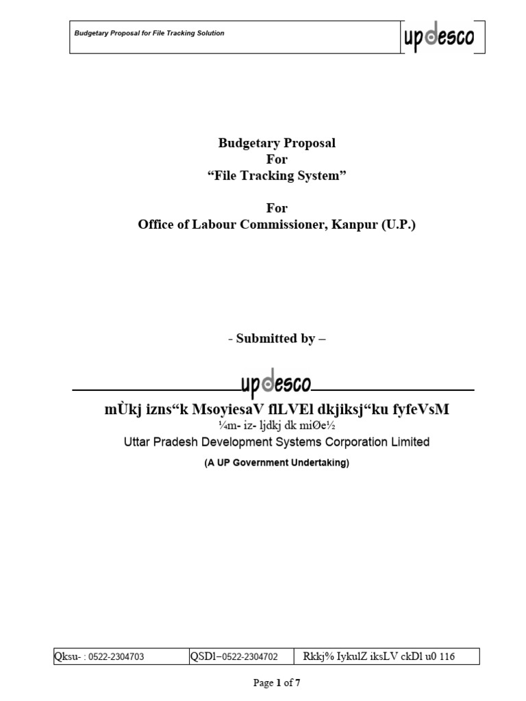 1112 Budgetary Proposal File Tracking - Labor | PDF | Databases | Cloud Computing