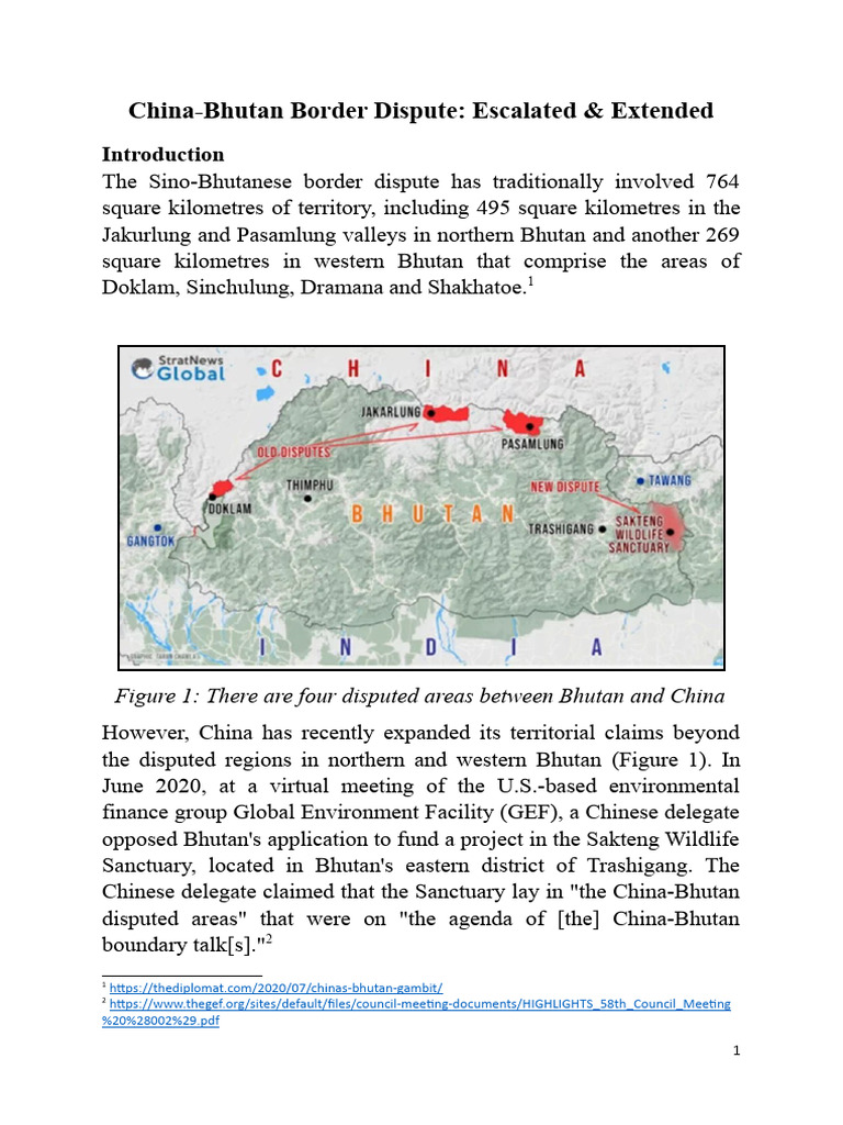 China - Bhutan - Border Dispute | PDF | China | World Politics