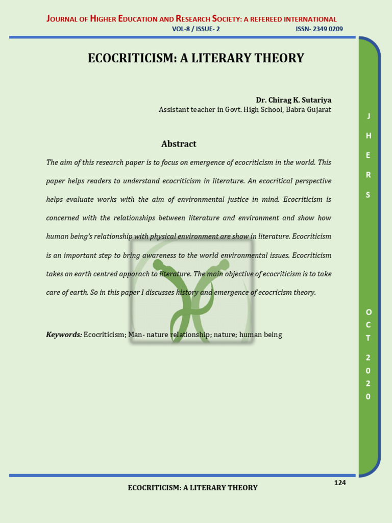 Eco Criticism | PDF | Ecocriticism | Ecology