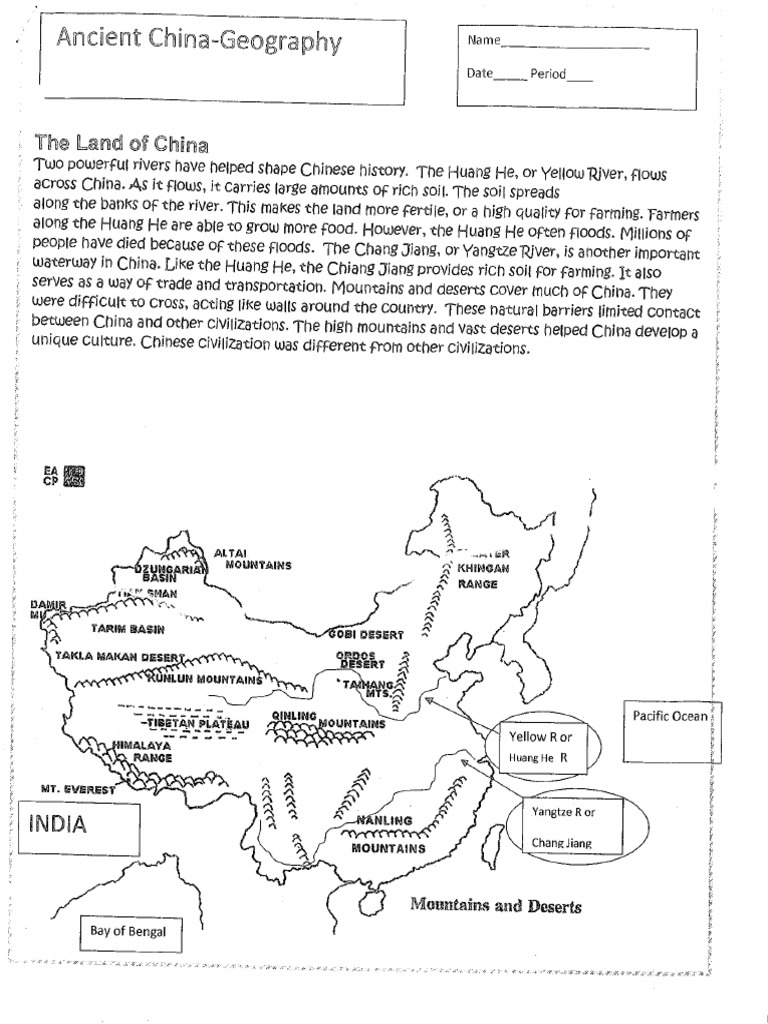 Ancient China Geography | PDF