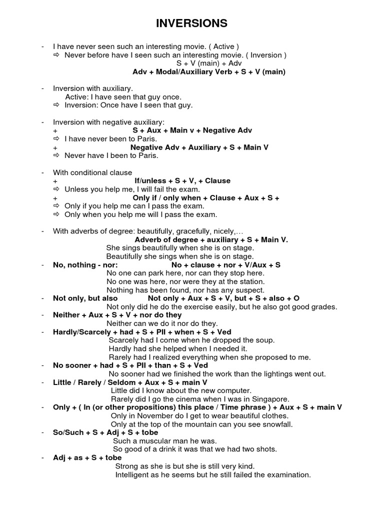 INVERSIONS | PDF | Linguistics | Semantic Units