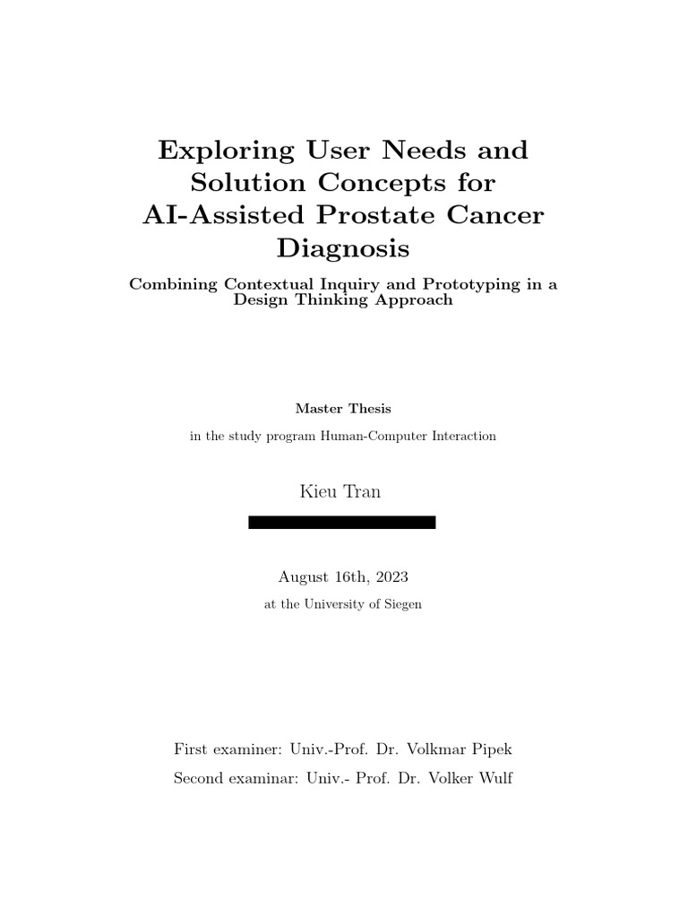 Master Thesis | Download Free PDF | Medical Imaging | Biopsy