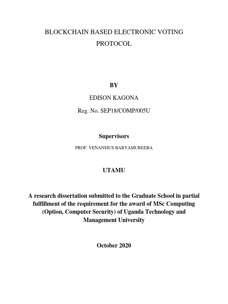 Blockchain Based Electronic Voting Proto | PDF | Public Key Cryptography | Cryptography