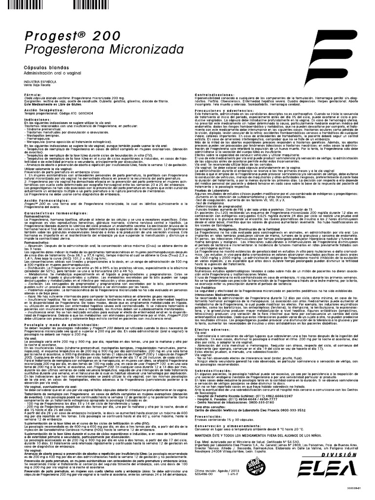 Progest 200 | PDF