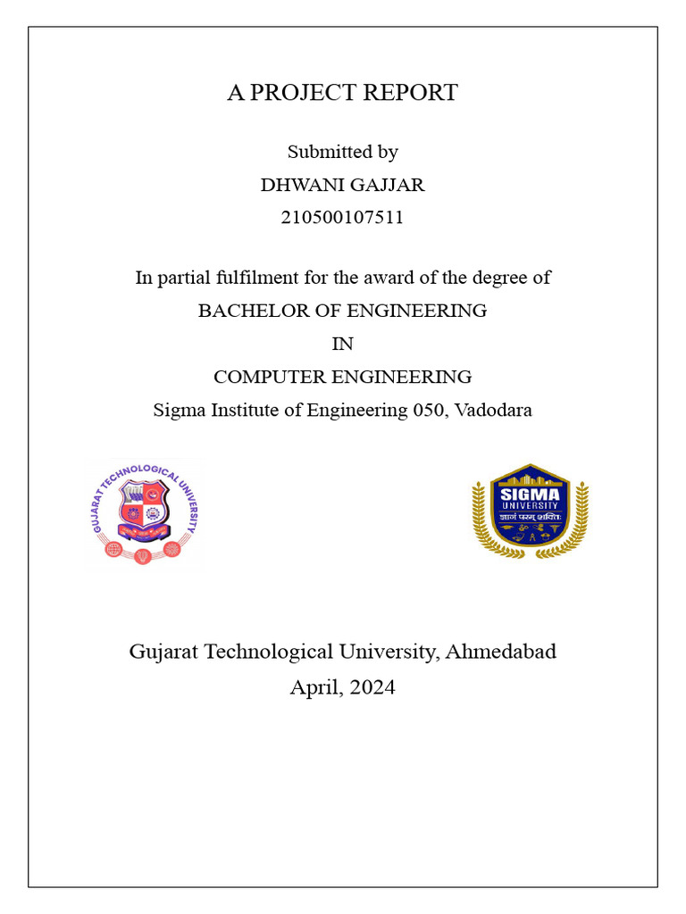 Engineering Project Report | PDF | World Wide Web | Internet & Web