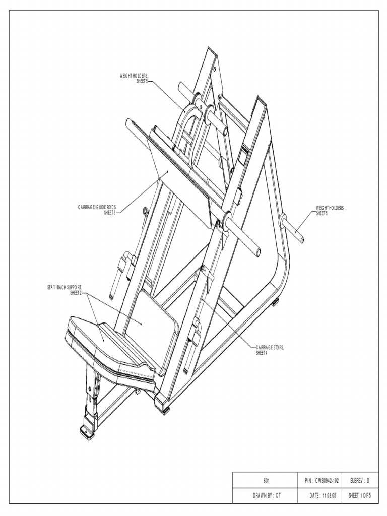 601 Angled Leg Press With Flat Platform | PDF
