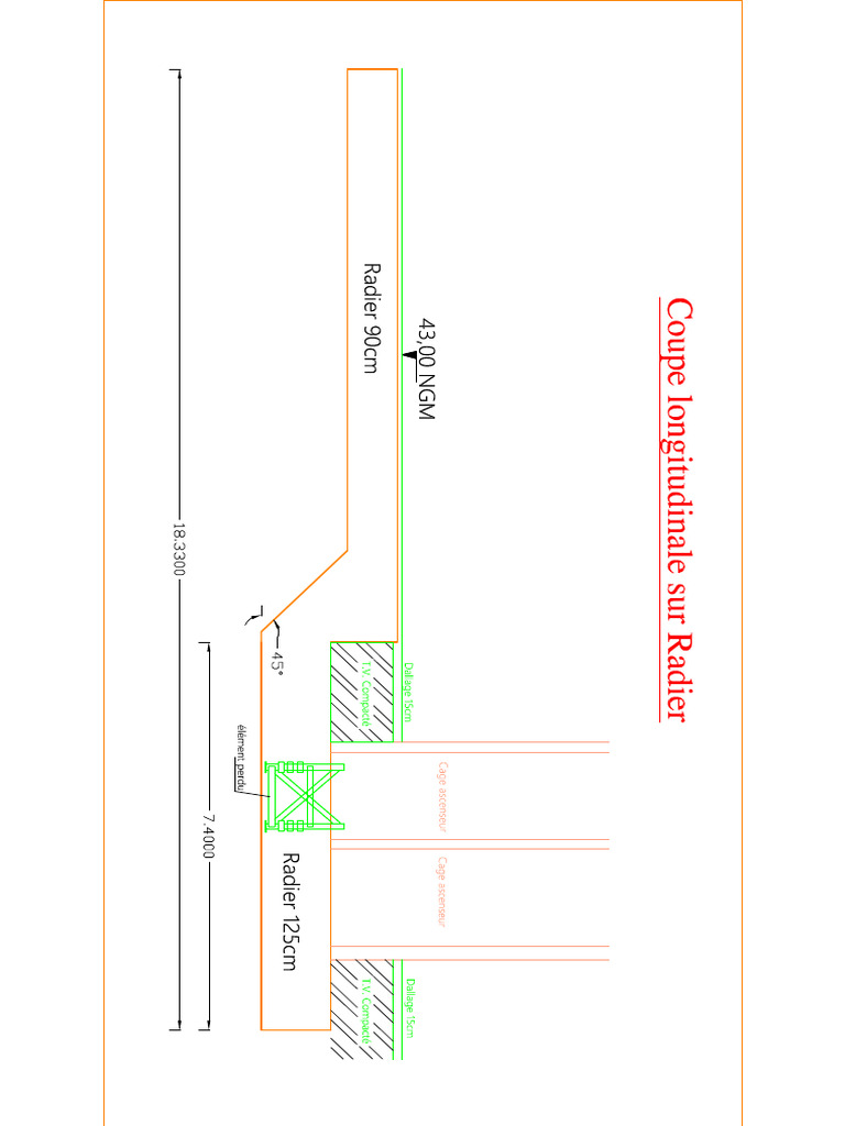 Coupe Sur Radier | PDF