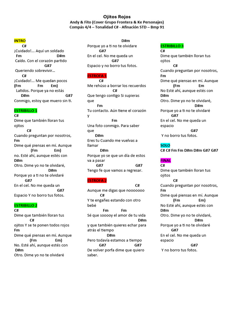 Ojitos Rojos (C#) | PDF