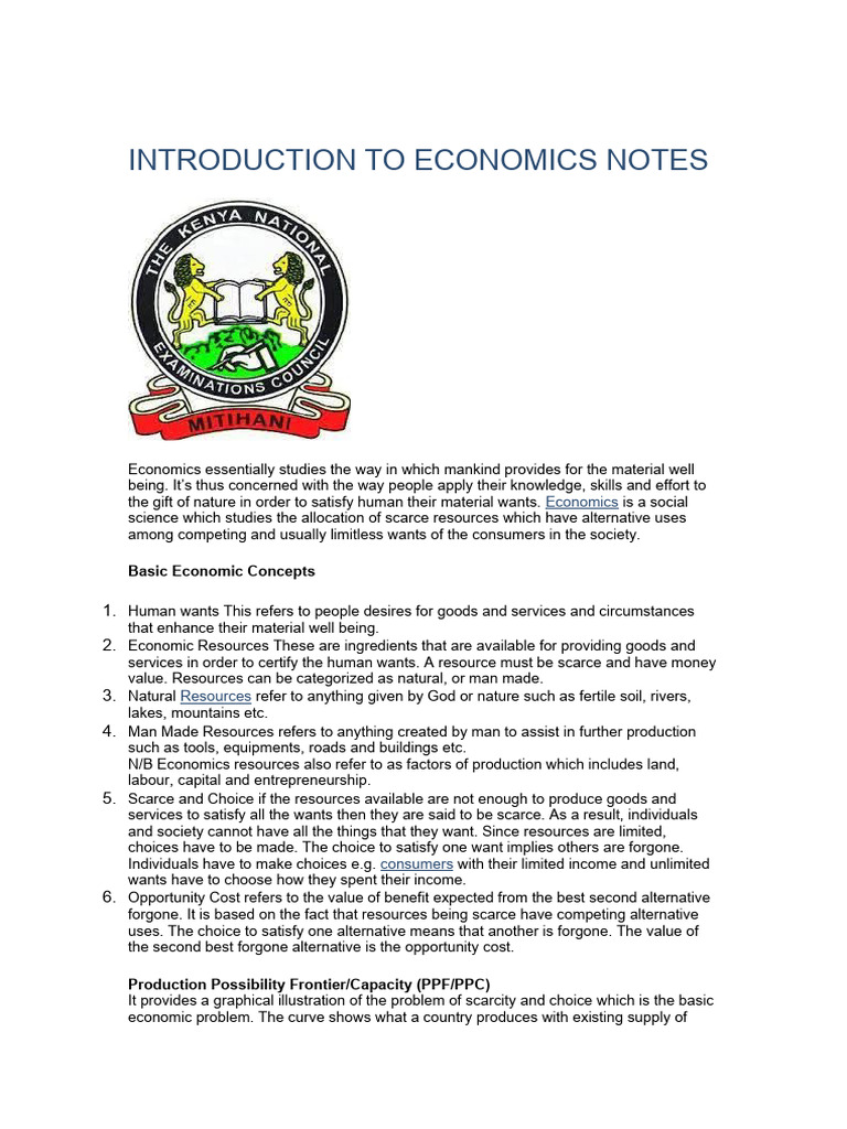 (Sales) Economics Notes | Download Free PDF | Economic Equilibrium ...