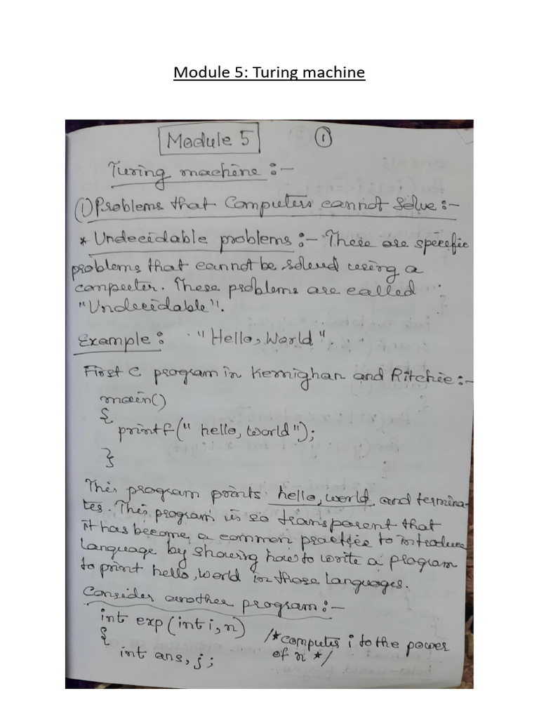 Variations of Turing Machines Explained | PDF