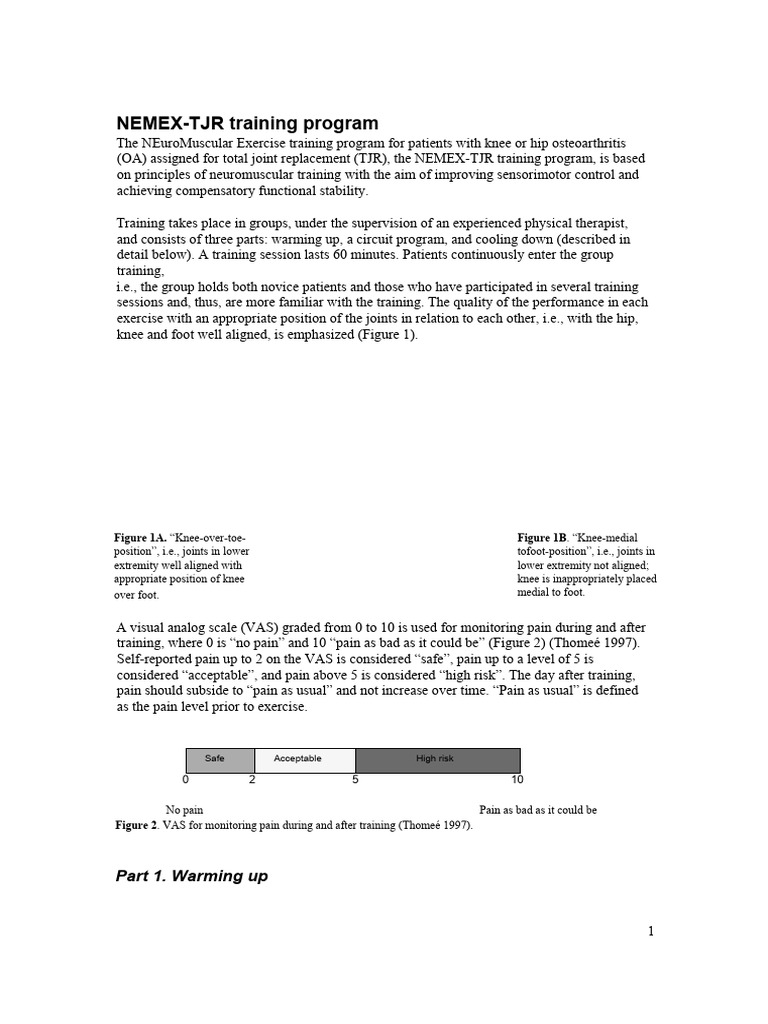 GLA D Neuromuscular Exercise Descriptions | PDF