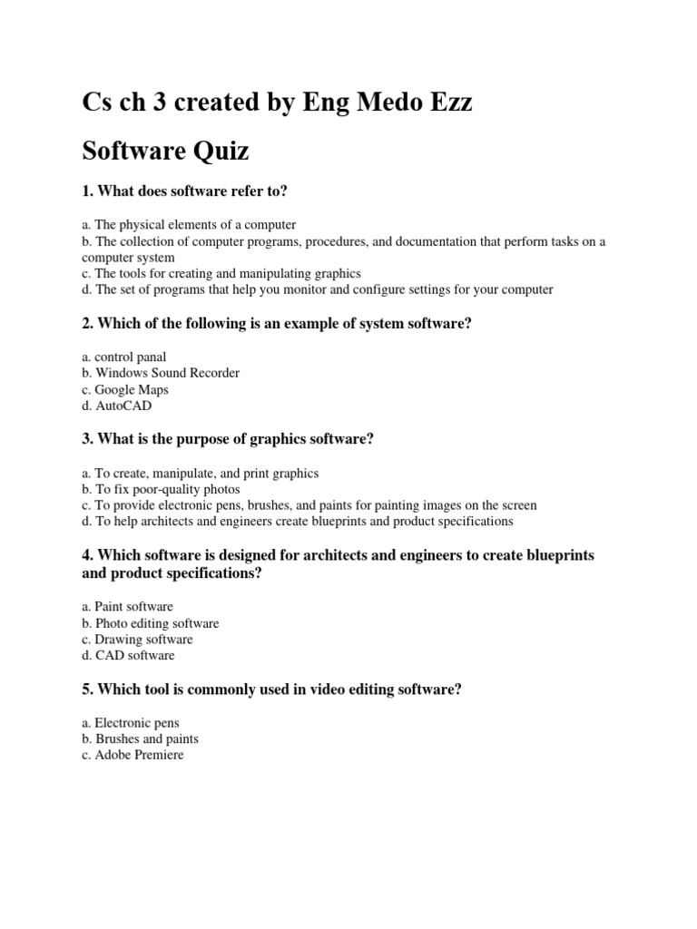 Cs Ch3 Created by Eng Medo Ezz | PDF | Application Software | Mobile App