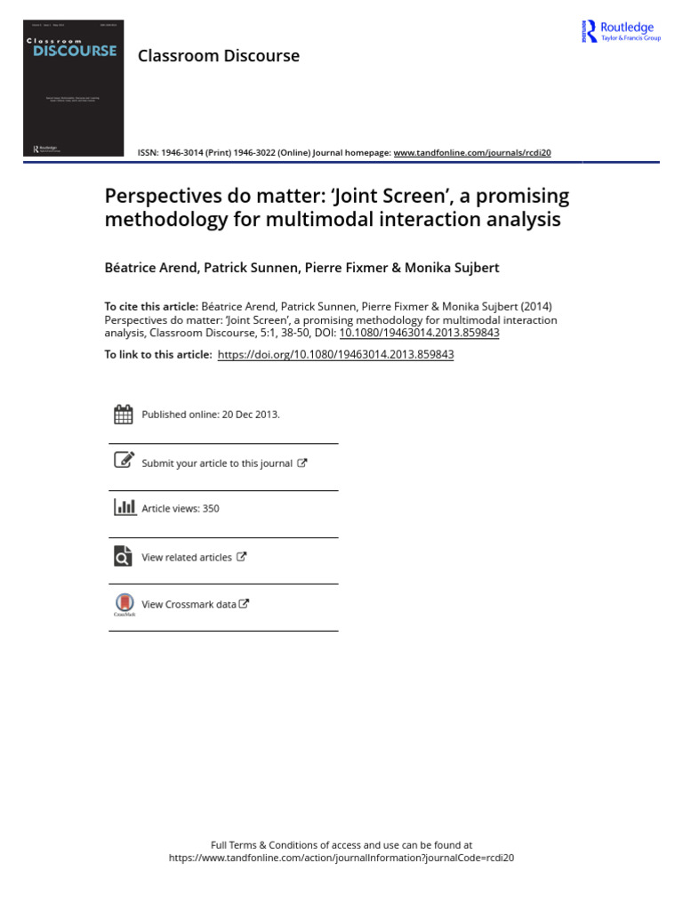 Perspectives Do Matter Joint Screen A Promising Methodology For ...