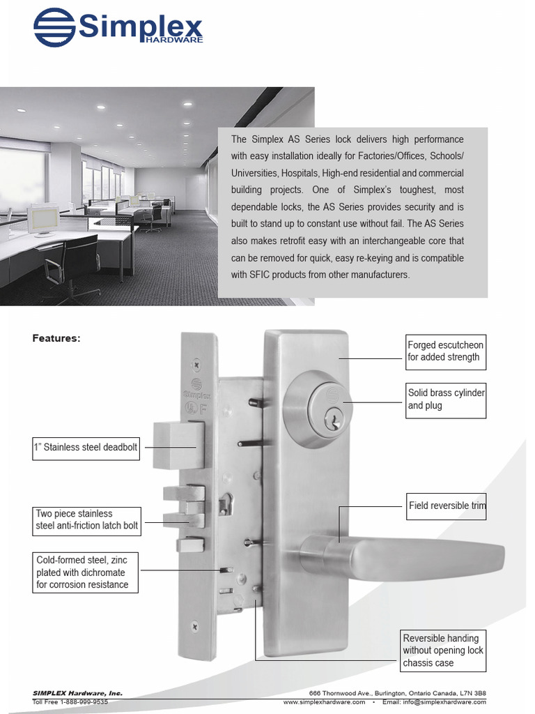 Mortise Locks | PDF | Screw