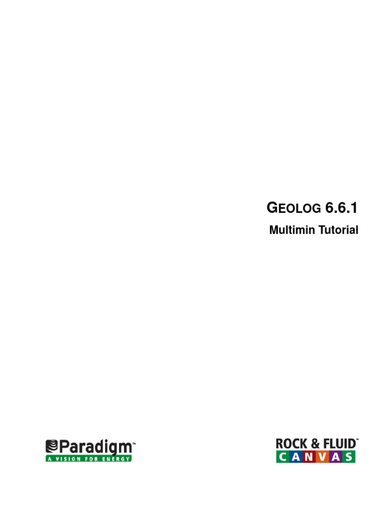Geolog6.6.1 Multimin Tutorial | PDF | Geology | Sandstone