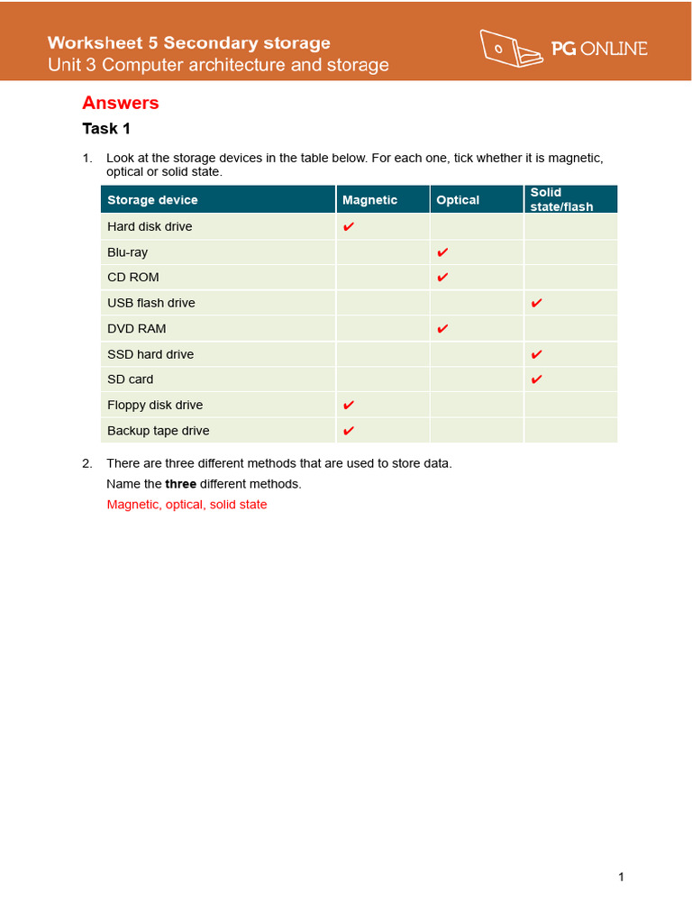 Storage Device Types and Functions | PDF | Hard Disk Drive | Disk Storage