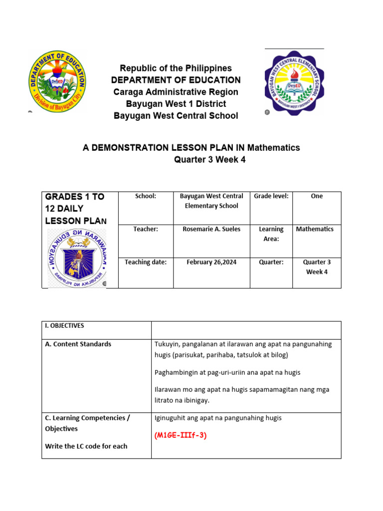 Mathematics Final LP | PDF