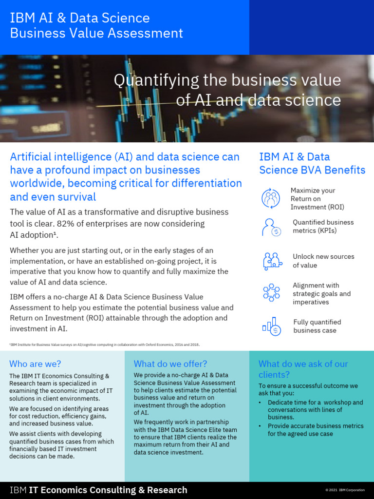 IBM AI & Data ScienceBusiness Value Assessment | PDF | Artificial ...