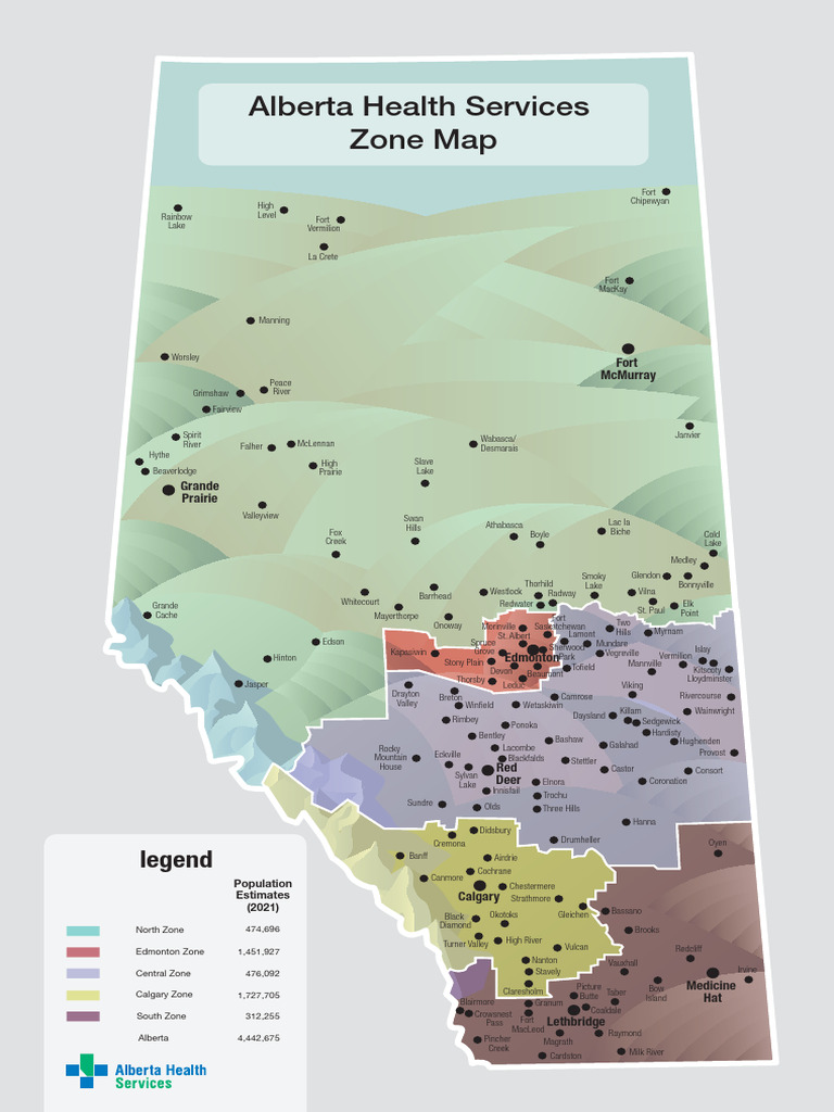 Ahs Map Ahs Zones Pdf Alberta Subdivisions Of Canada