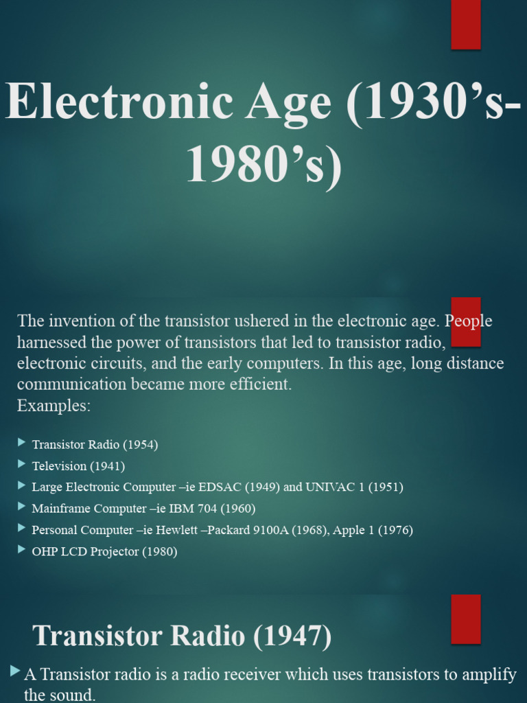 Electronic Age - HYPERION | PDF | Television | Personal Computers