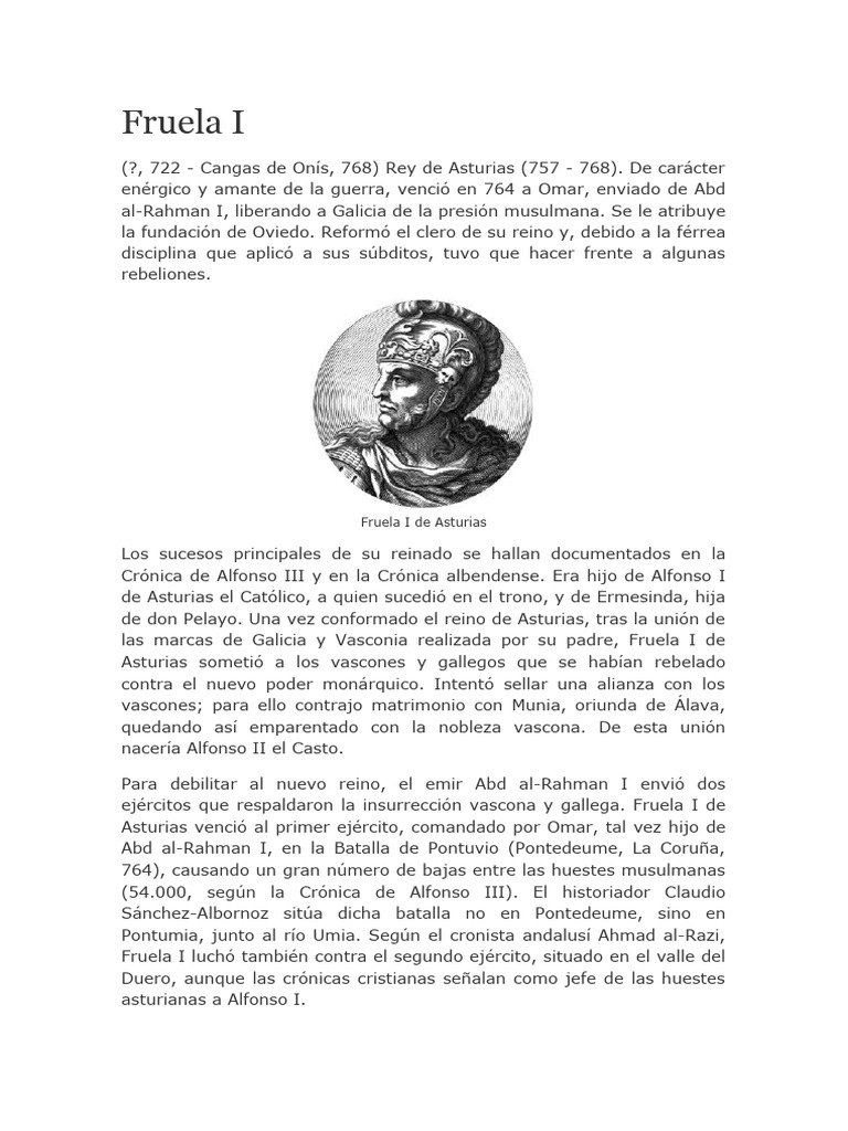 Fruela I | PDF