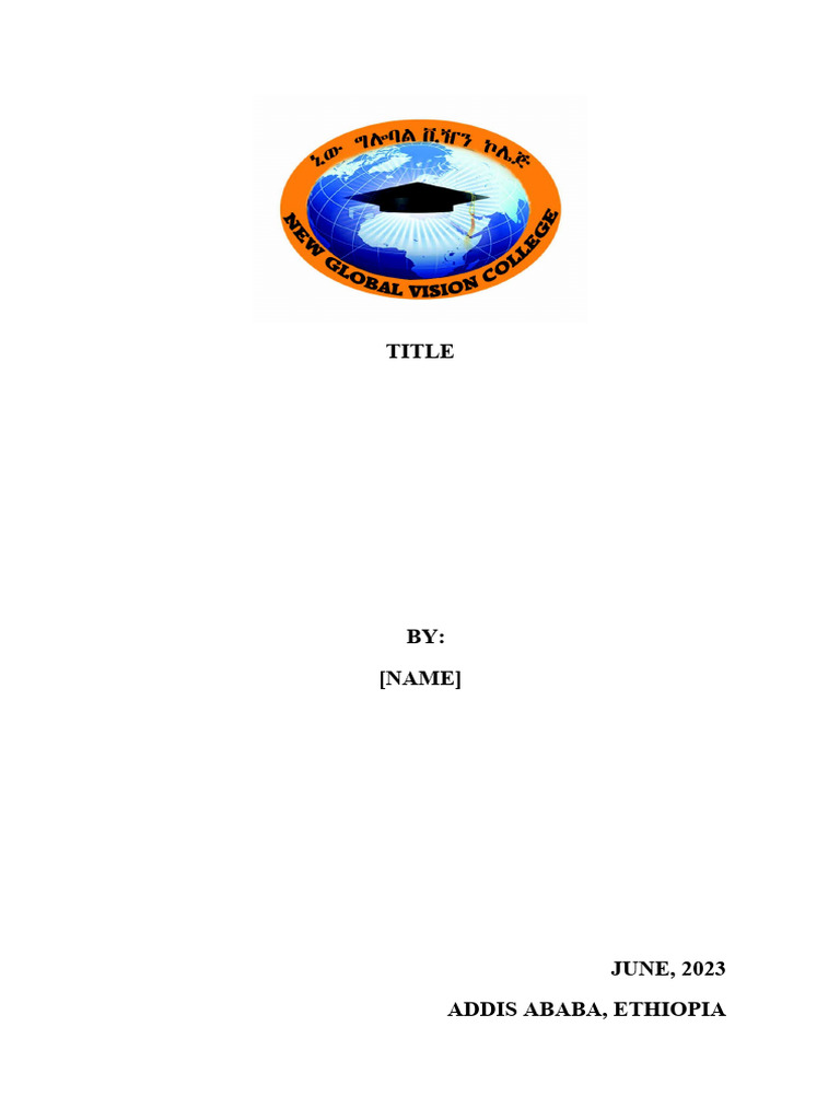 Preliminary Pages For MBA | PDF | Thesis | Master Of Business ...