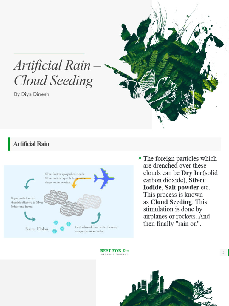 Artificial Rain: Cloud Seeding Explained | PDF
