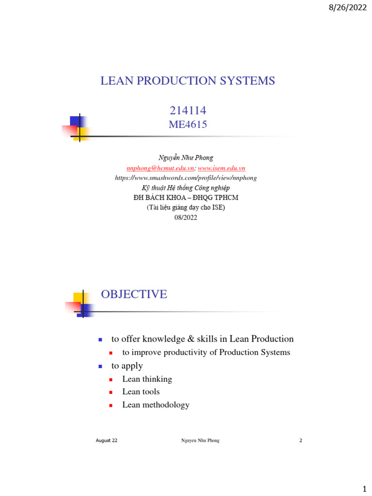 LPS 2022 Handouts | PDF | Lean Manufacturing | Learning