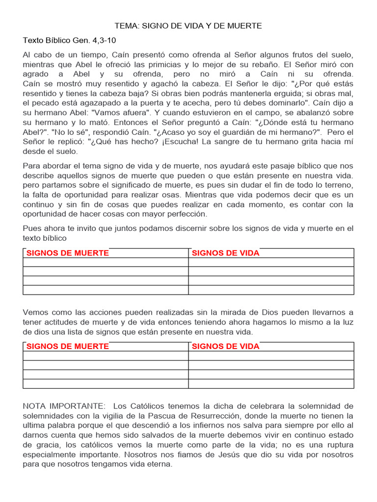 TEMA vida y muerte | PDF | La resurrección de Jesús | Jesús