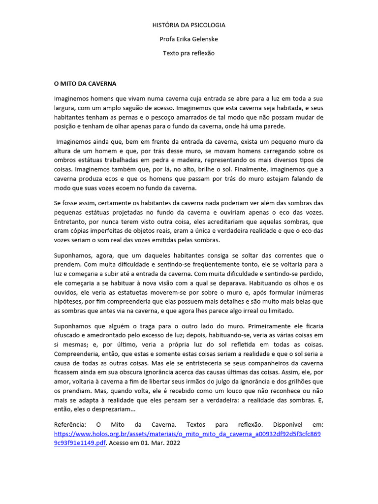 O Mito Da Caverna | PDF