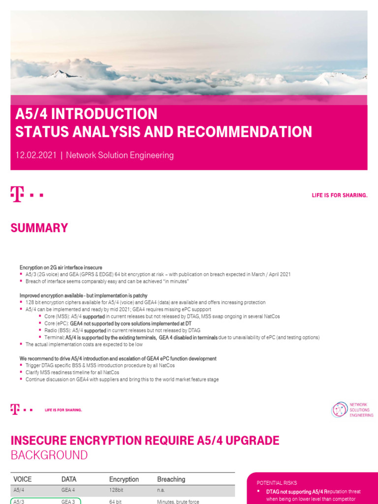 A54 Evaluation and Recommendation 2.0 | PDF | 3 G | Gsm