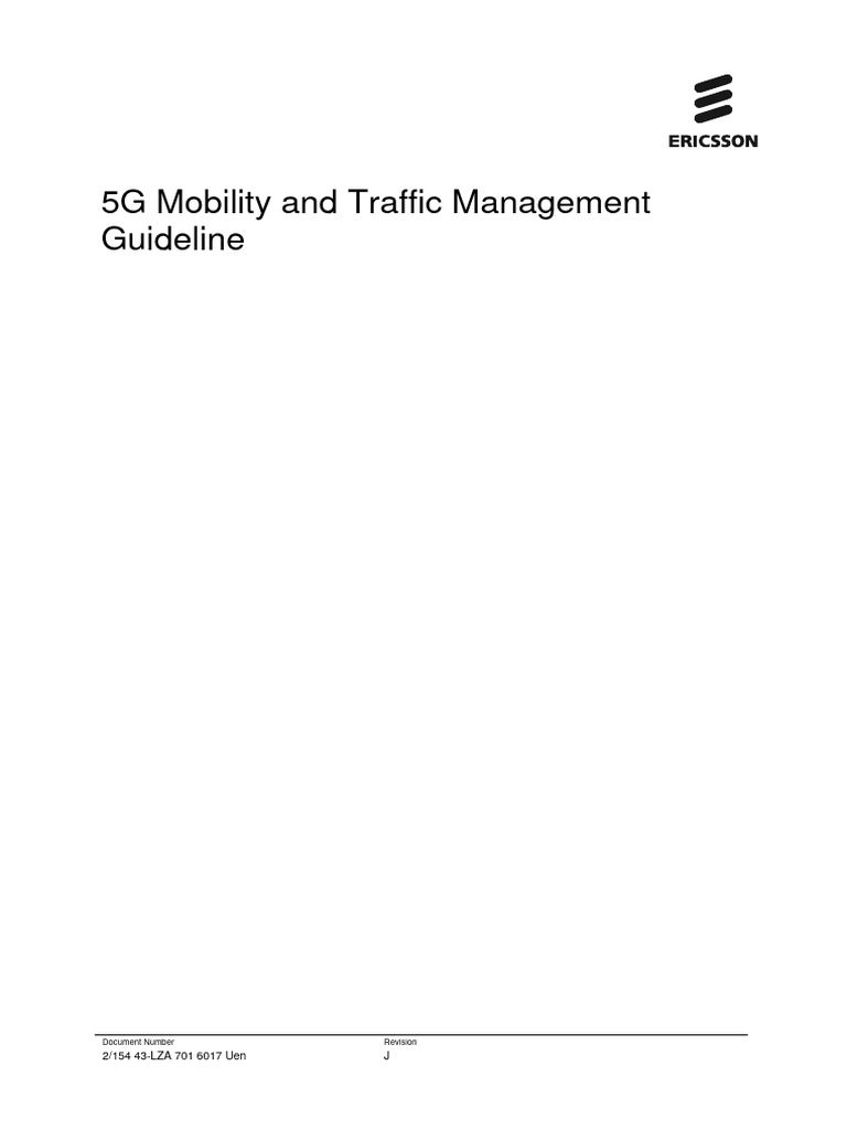 5G Mobility and Traffic Managment Guideline | PDF | Service Industries ...