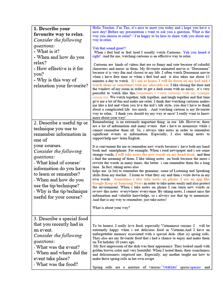 Final Speaking | PDF