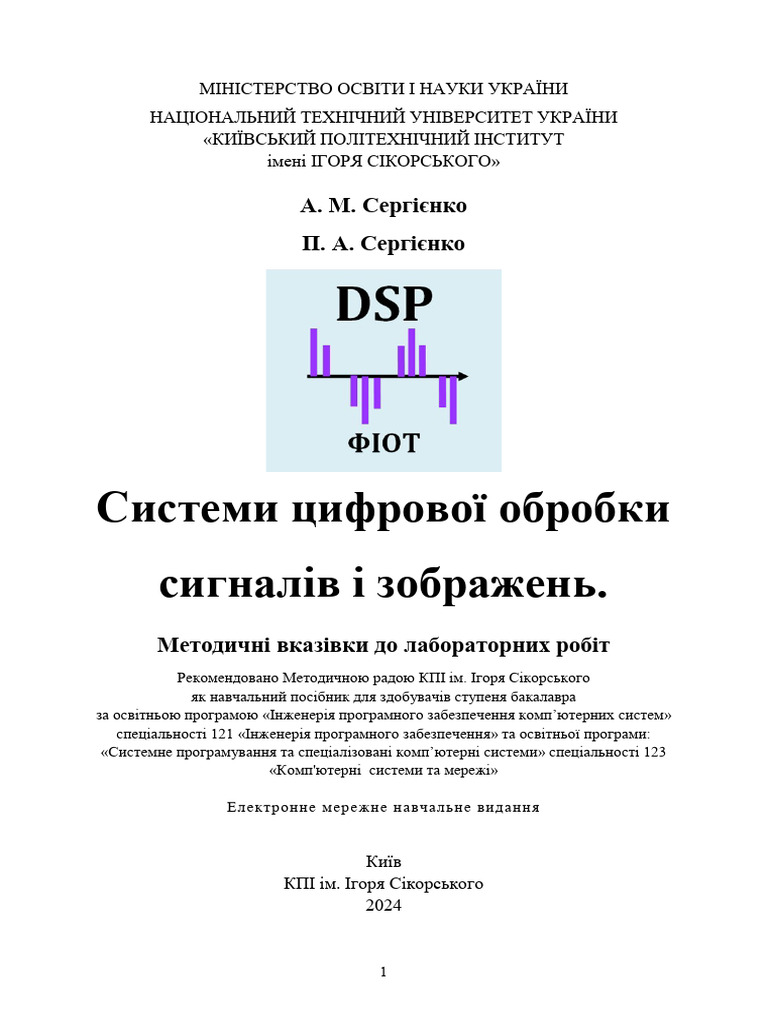 Sergiyenko DSP System Labs | PDF