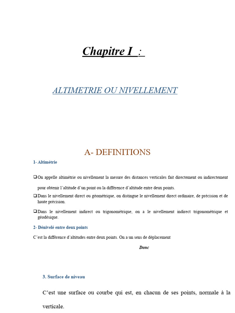 Nivelle Ment | PDF | Altitude