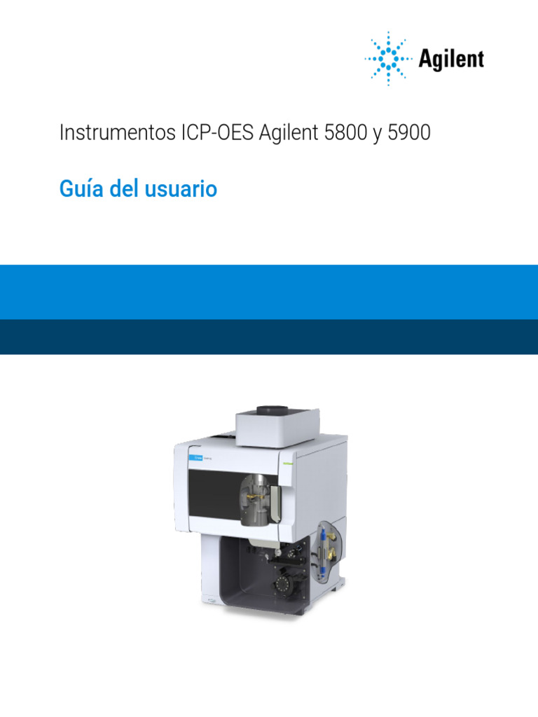 Guía Del Usuario: Instrumentos ICP-OES Agilent 5800 y 5900 | PDF ...