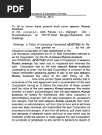 LIC Form No. 3815 | PDF | Private Law | Business Law