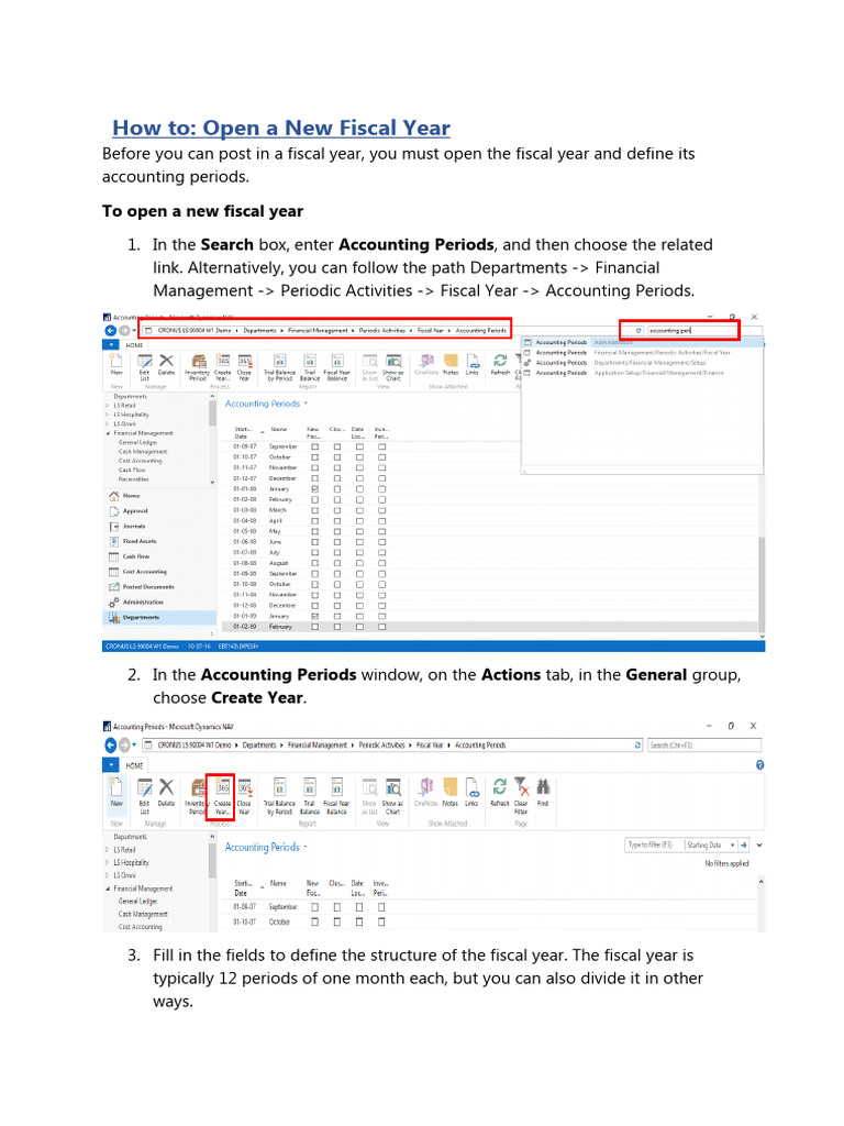 Year End Closing Process | PDF | Fiscal Year | Button (Computing)