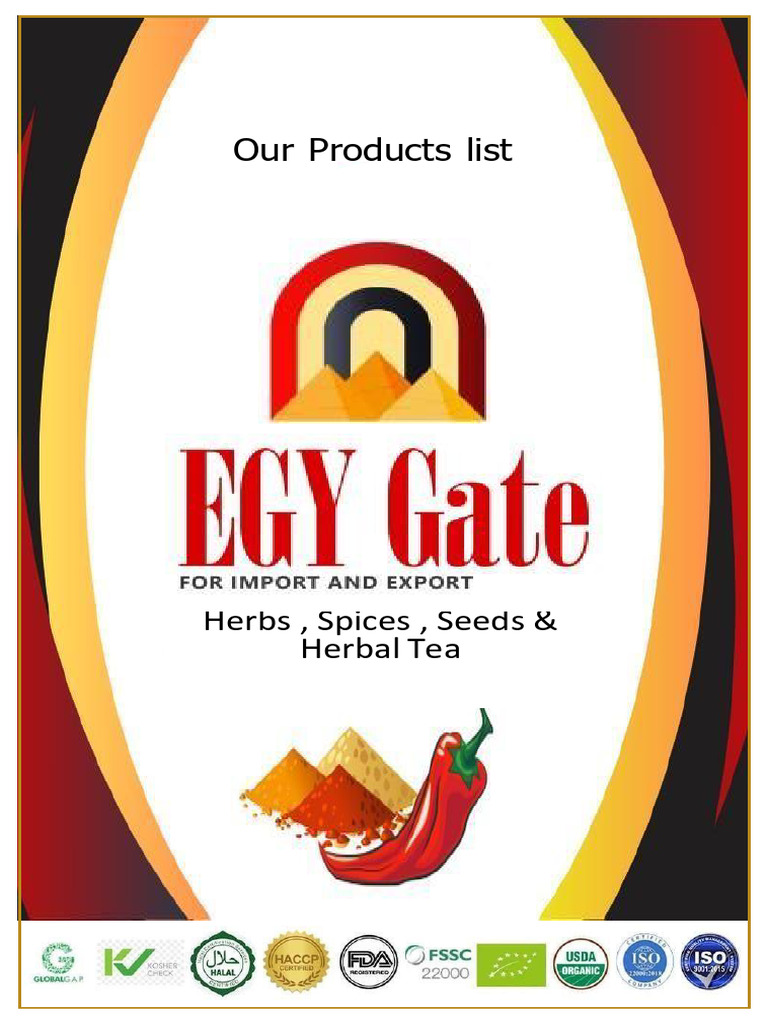 Wholesale Herbs & Spices Catalog | PDF | Oregano | Food Ingredients