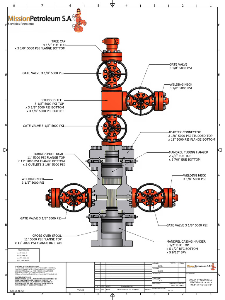 Cabezal Pozo Dual Conc+®ntrico Con Swab Valve | PDF