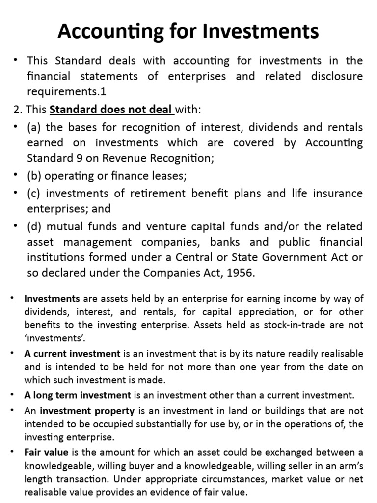 10 AS13 Invesment Accounting | PDF | Investing | Dividend